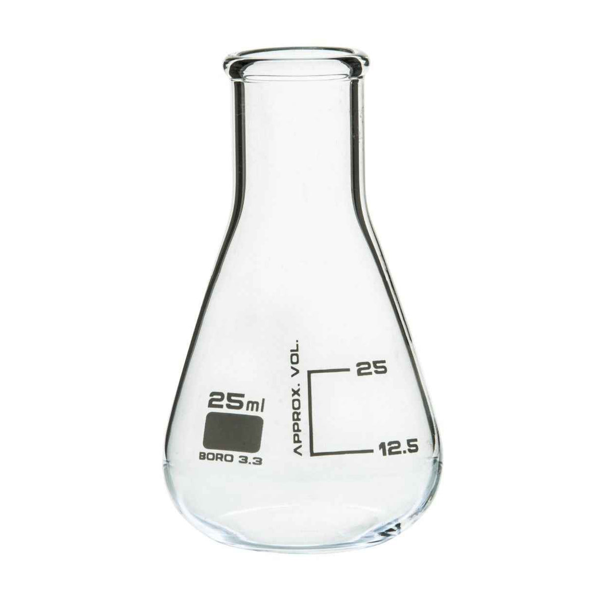 Borosilicate Conical / Erlenmeyer Flask (25 ML) – laboratorydeal