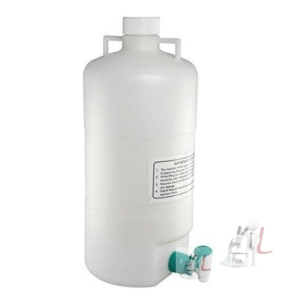 Aspirator Bottles Plastic 10 L, White – laboratorydeal