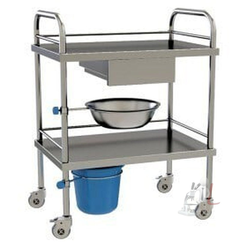 Patient Care: Dressing Trolley with Drawer and Dustbin – laboratorydeal