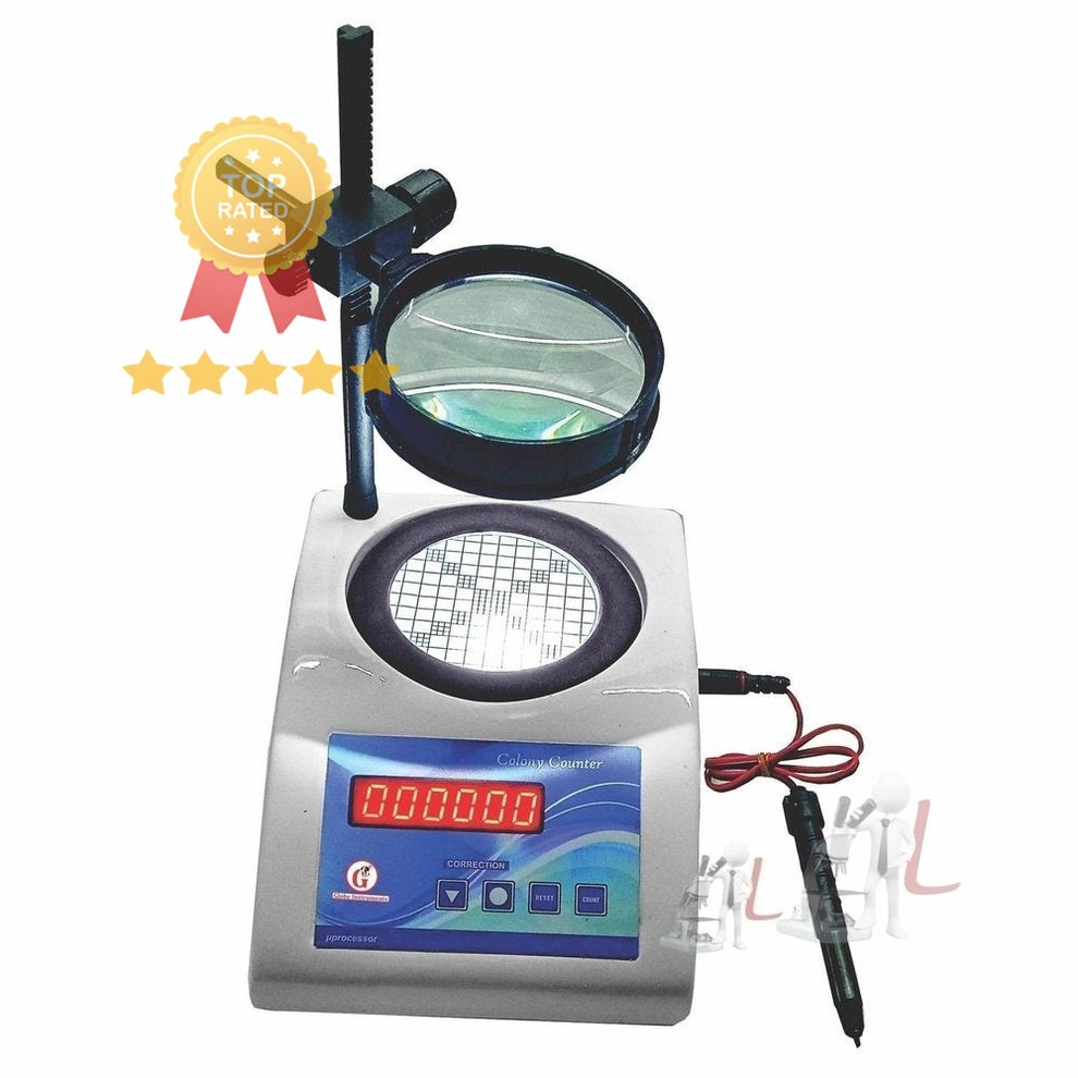 Microprocessor Colony Counter 6 Digit Laboratory Equipments ...