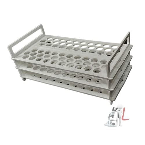 Plastic Test tube stand 3 TIER: 16mm × 62 Holes – laboratorydeal