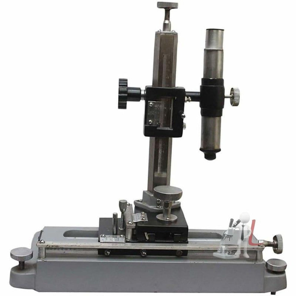 Travelling Microscope (Vernier type) for Physics Lab with wooden box ...